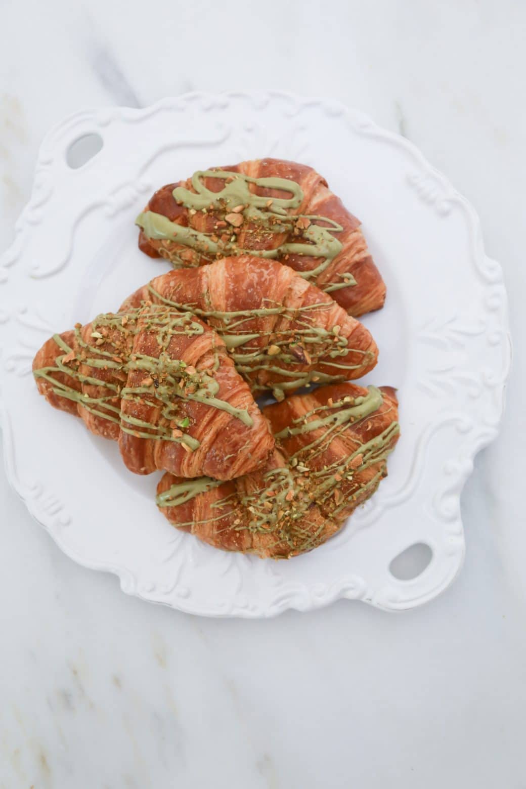 Croissants with Pistachio Cream - For The Feast | Carrie Pacini